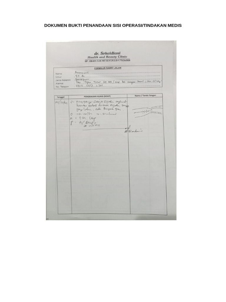 Dokumen Bukti Penandaan Sisi Operasi | PDF | Pengelolaan Keuangan & Uang