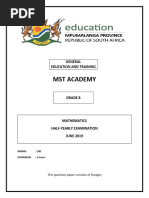 Mathematics Grade 8 Term 3 2023 Test-1 | PDF | Euclidean Geometry ...