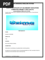 Uzima Borehole Drilling System | PDF | Operating System | Input/Output