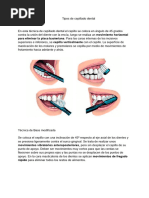 Técnica de Bass Modificada | PDF | Diente | Odontología
