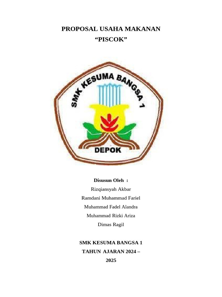 Proposal Piscok | PDF