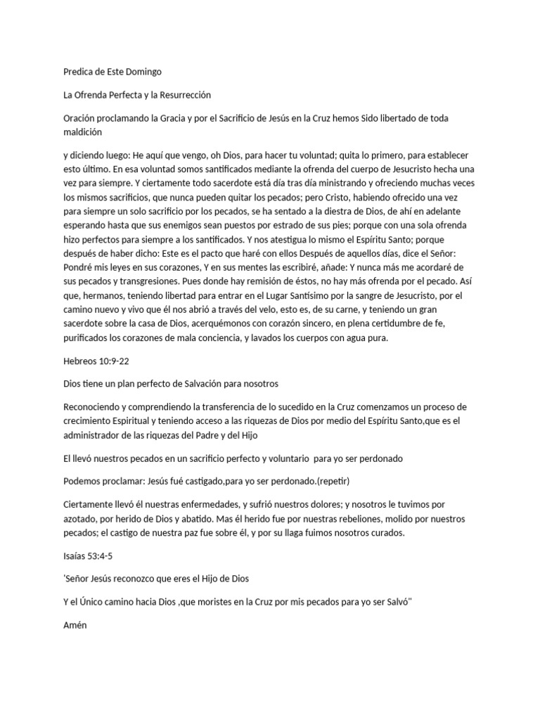 Predica de Este-WPS Office | PDF | Pecado | Creencia religiosa y doctrina