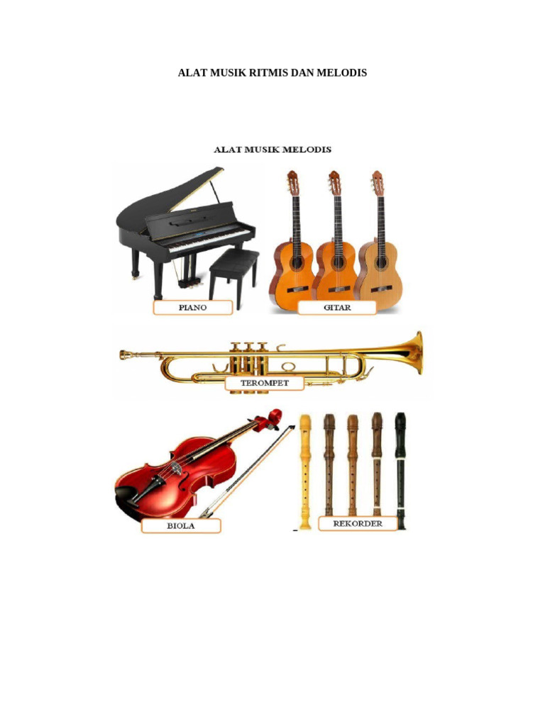 Alat Musik Ritmis & Melodis | PDF | Seni | Klasik