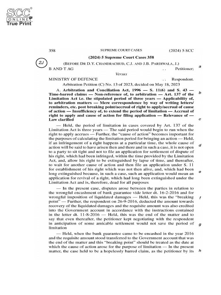 TP 2024 5 SCC 358 392 Ssrana Hppplin 20241019 184634 1 35 | PDF ...