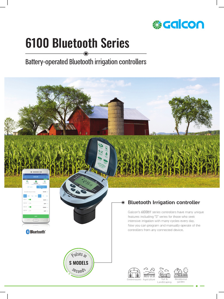Galcon 6100 | PDF | Irrigation | Computing