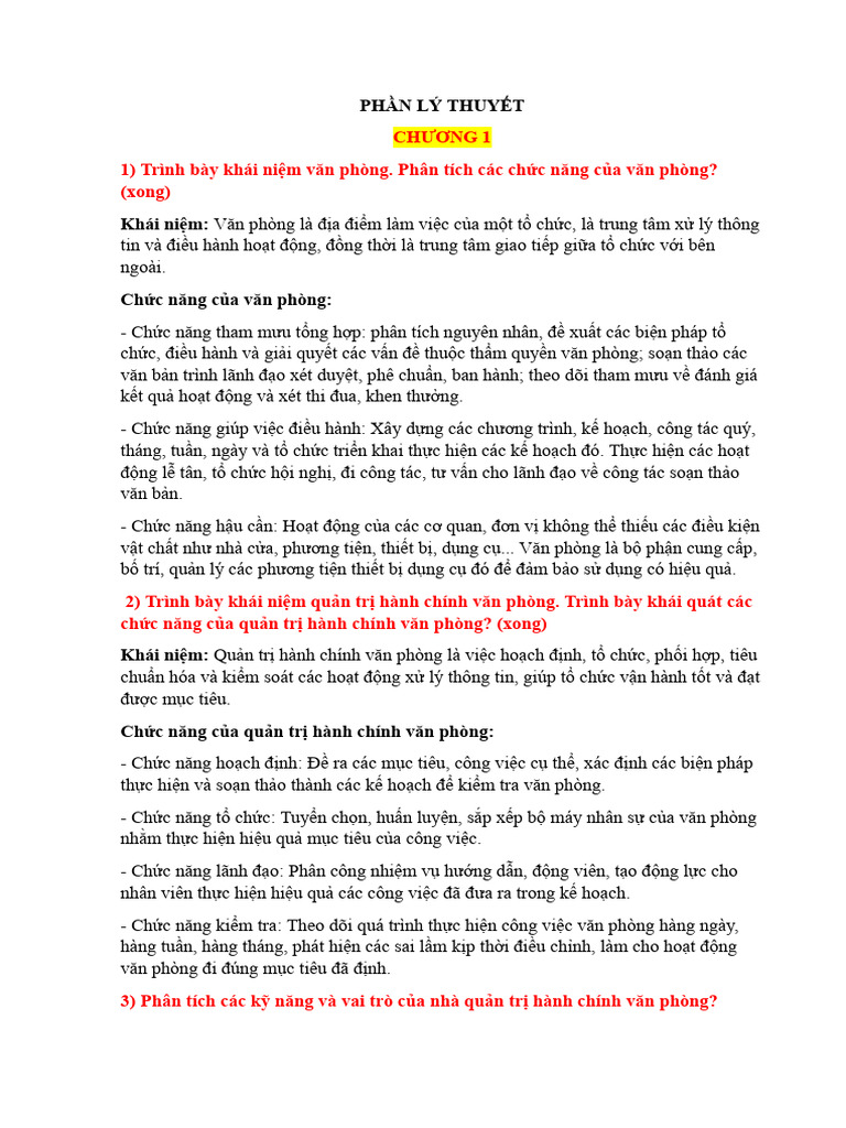 HCVP Thi cuối kỳ | PDF