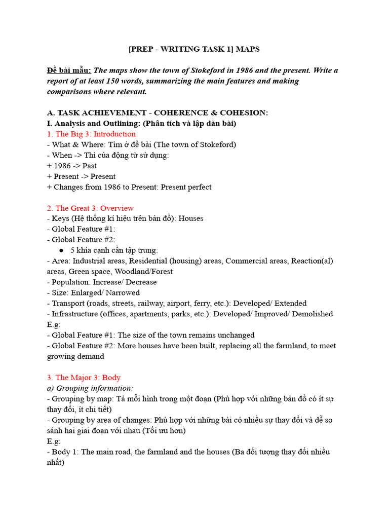 (Prep - Writing Task 1) Maps | PDF | Vietnam