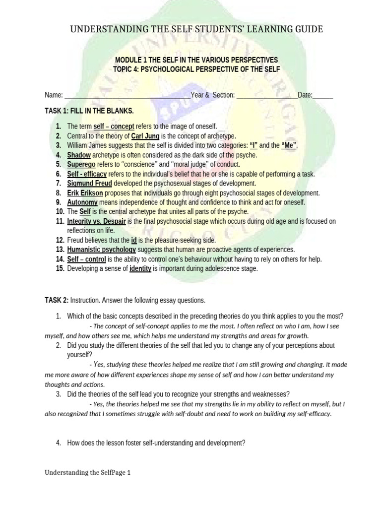 Exploring Self-Concept for Students | PDF | Self Efficacy | Psychology