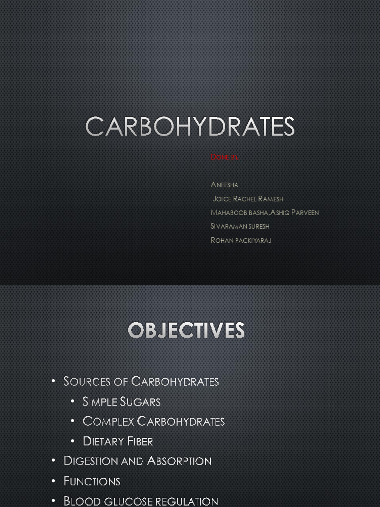 Understanding Carbohydrates: Types & Functions | PDF