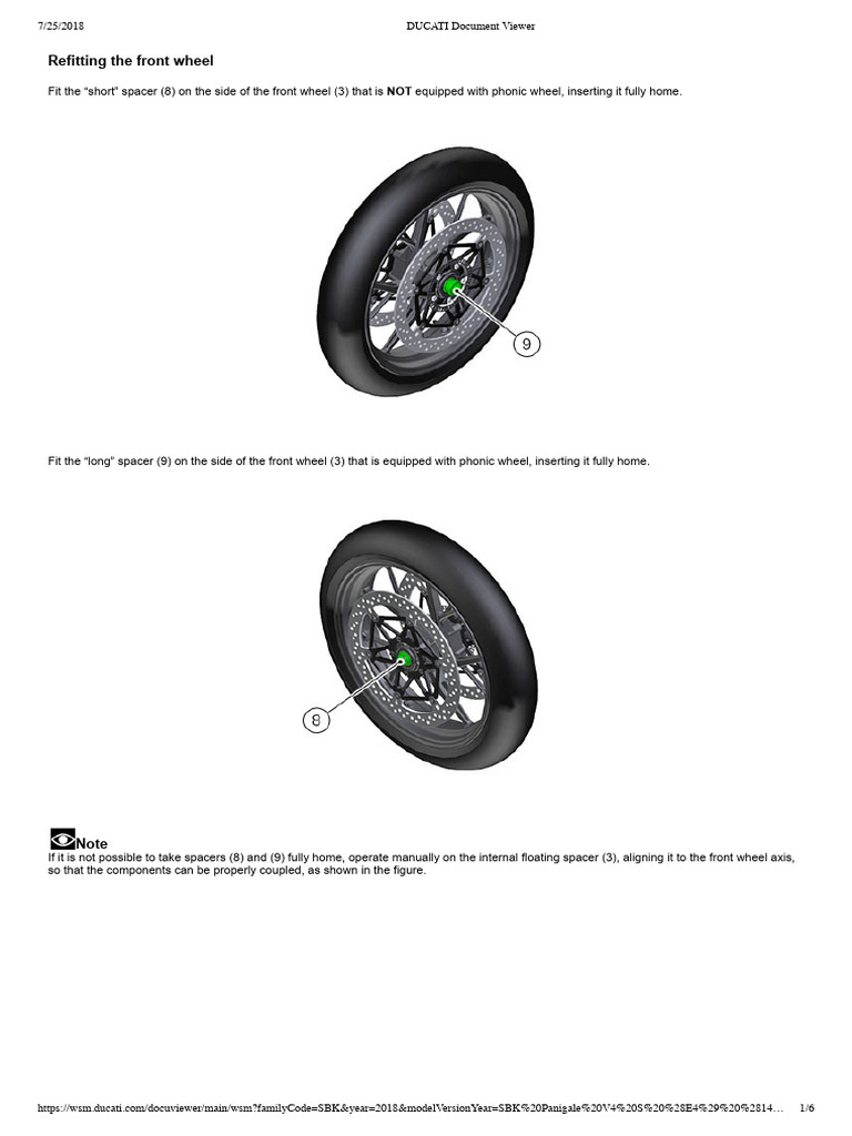Refitting The Front Wheel | PDF | Screw | Nut (Hardware)