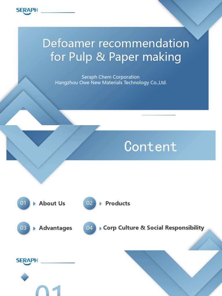 Pulp & Paper Defoamer Solutions | PDF | Paper | Pulp (Paper)