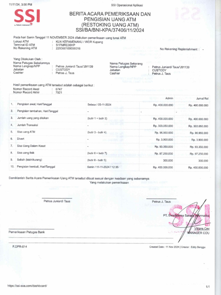 Ba Pua Atm Kefa | PDF