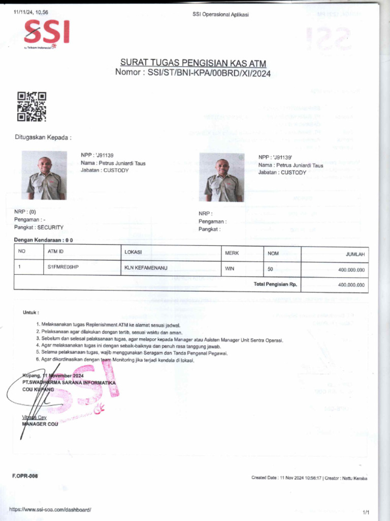 BP Atm CRM Kefa | PDF