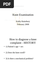 Knee Examination OSCE Checklist Geeky Medics | PDF | Knee | Joints