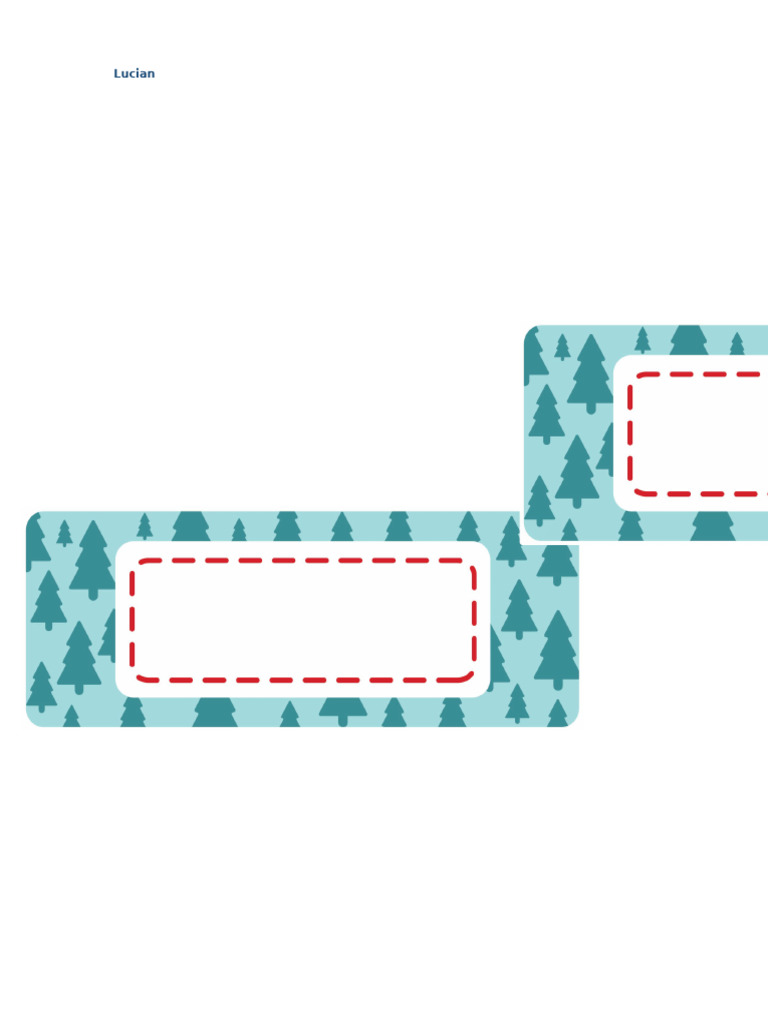 Christmas Tree Address Labels 30 Per Page | PDF