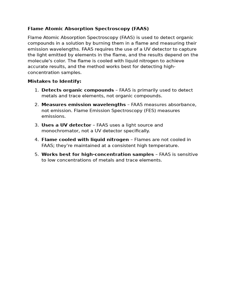 Understanding Flame Atomic Absorption Spectroscopy | PDF