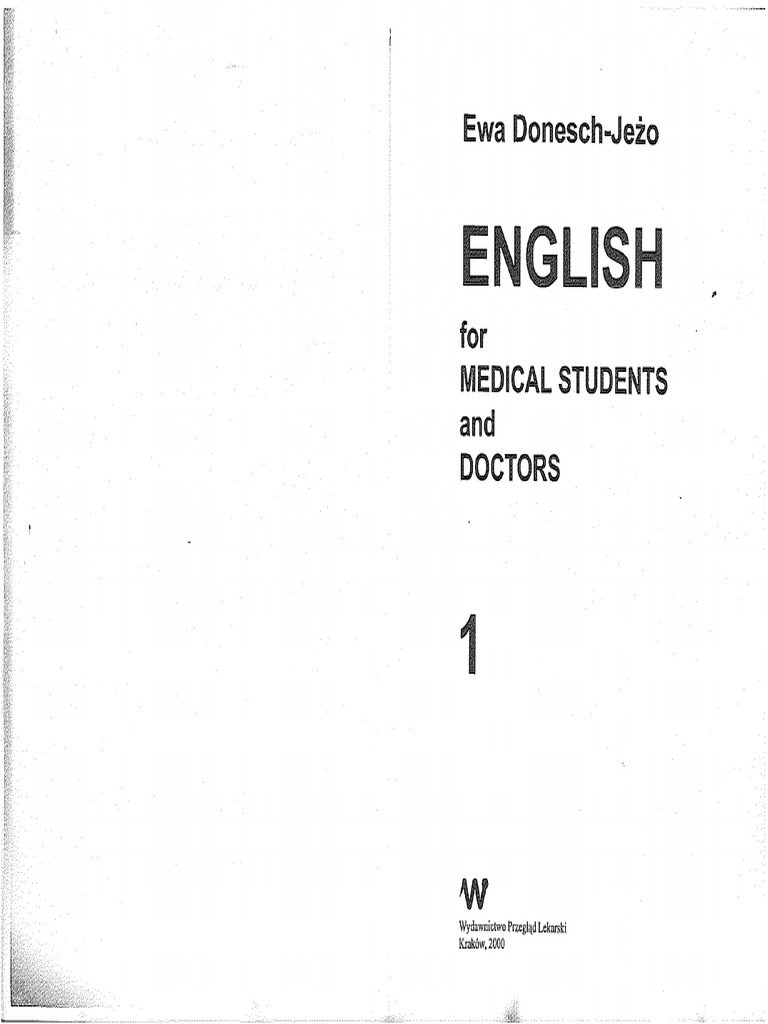 English For Medical Students and Doctors 1 | PDF