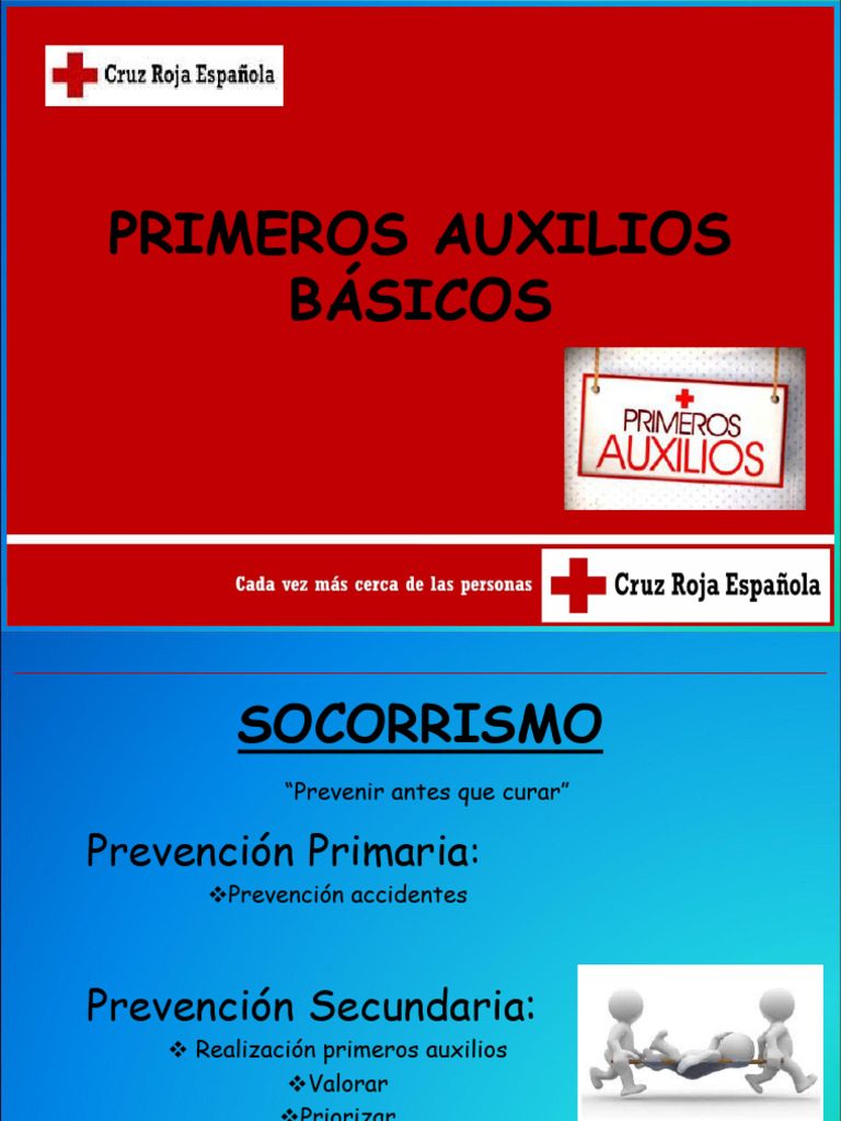Primeros Auxilios Basicos Cruz Roja (1) 1 | PDF | Reanimación cardiopulmonar | Medicina CLINICA