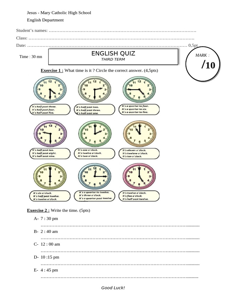 6e QUIZ | PDF