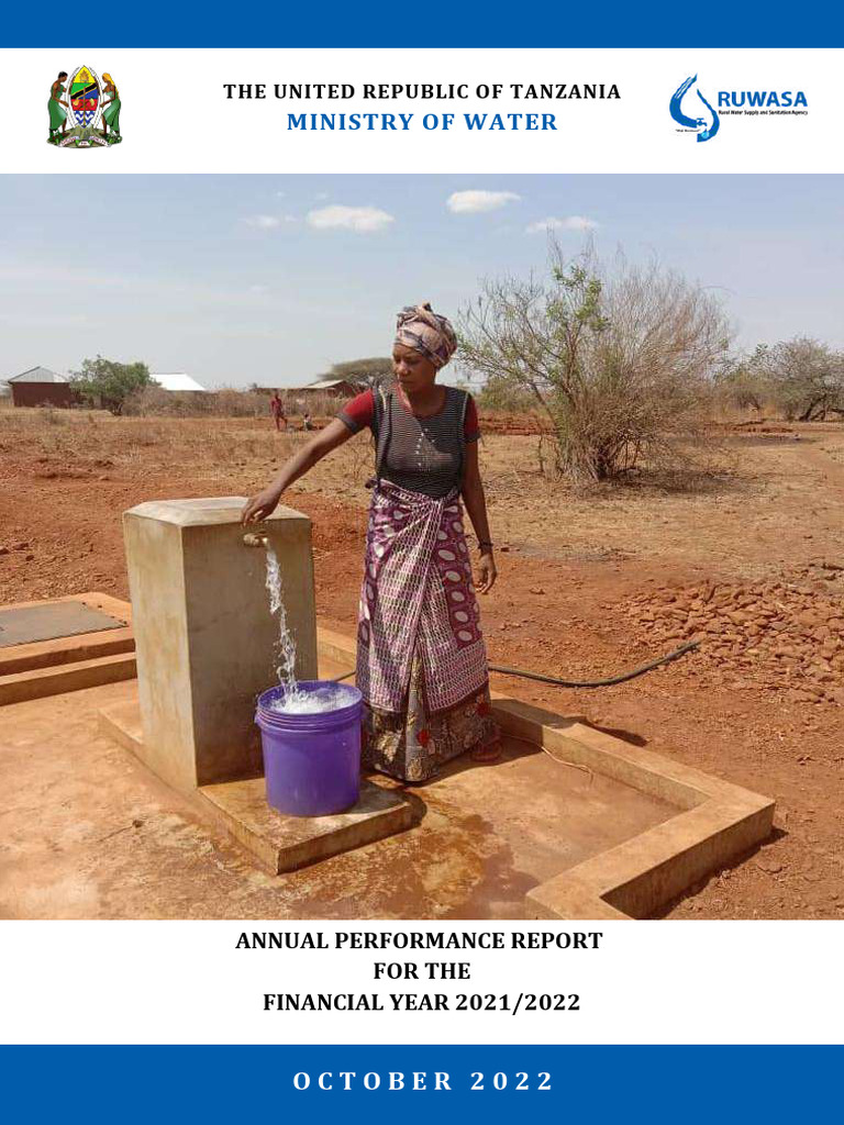 Tanzania RUWASA Annual Report 2021/22 | PDF | Water Supply | Sanitation