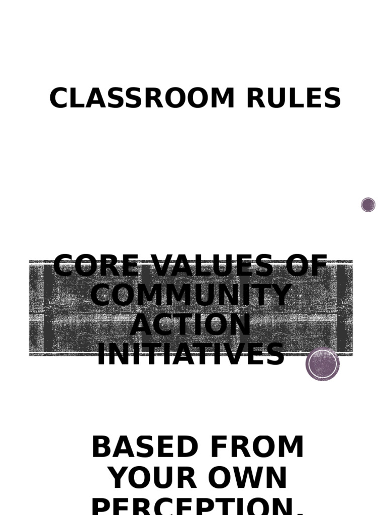 Cesc Core Values of Community Action Initiatives | PDF | Empowerment ...