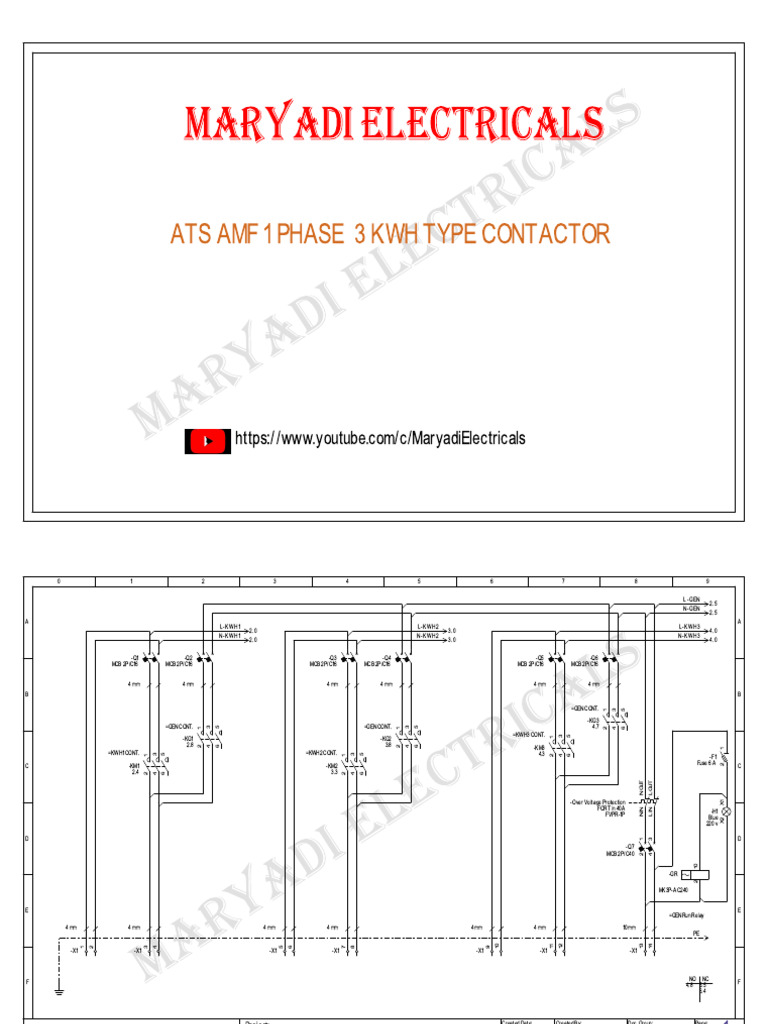 Ats Amf 1 Phase 3 KWH Type Contactor | PDF | Electrical Engineering ...
