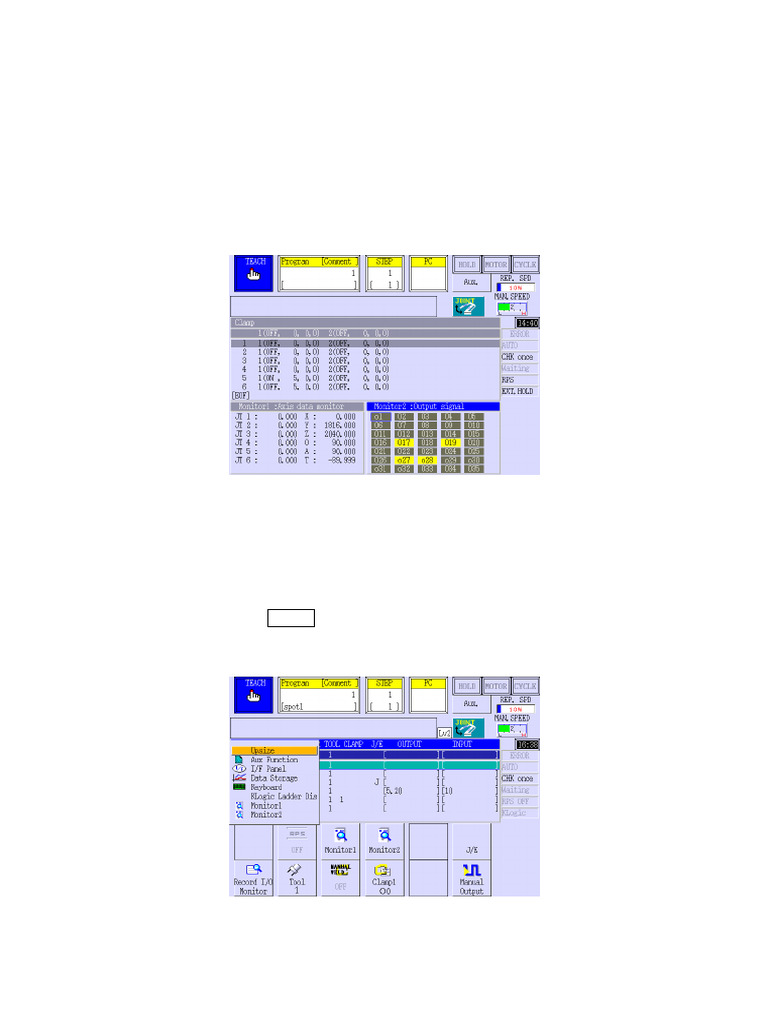 Robot Monitor Screen Guide | PDF | Computer Monitor | Menu (Computing)