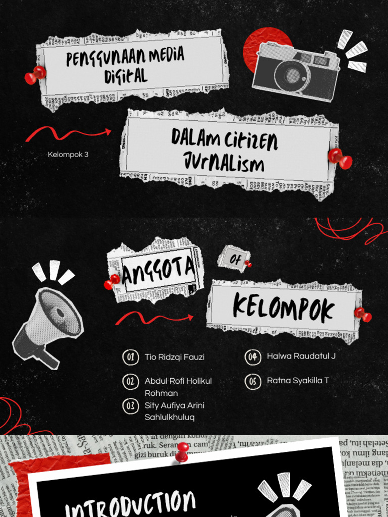 Black and Red Grunge Creative Photography Portfolio Presentation | PDF