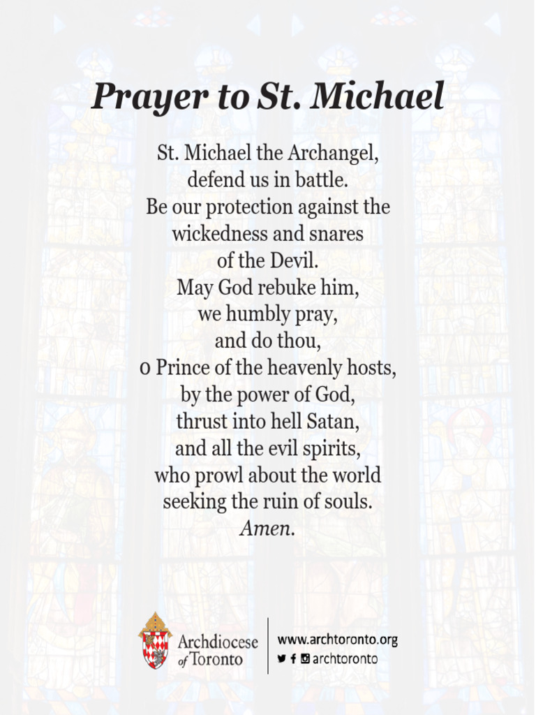 Prayer To St. Michael | PDF