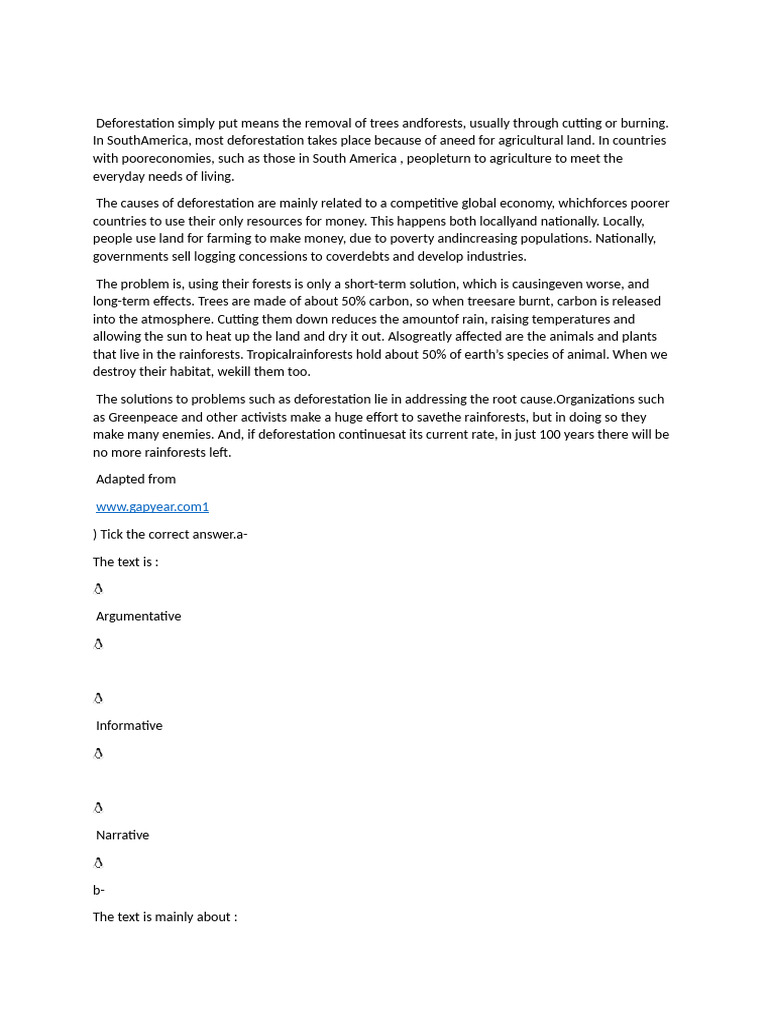 Deforestation Another Pdf Deforestation Rainforest