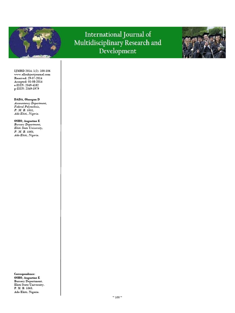 Avoiding Bad Debt: The Roles of Credit Control (A Study of Unilever ...