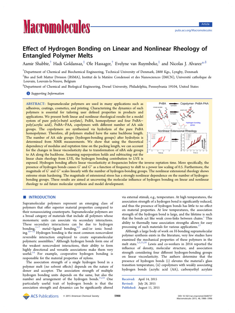 (EDX For Metal Content Check) Acs - Macromol.5b00757 | PDF | Polymers ...