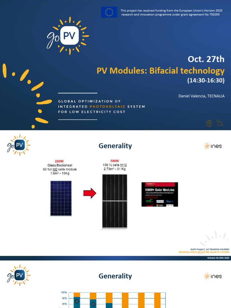 GoPV-1stTraining - PV Modules-Bifacial - PB | PDF | Photovoltaics ...