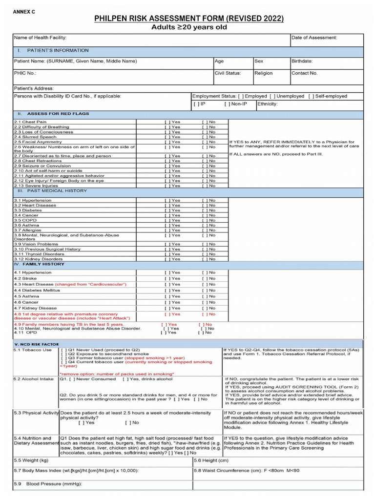 New NCD Form 1 | PDF
