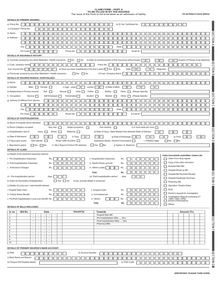 1 MEDISEP - Reimbursement Form & Required Documents | PDF | Insurance ...