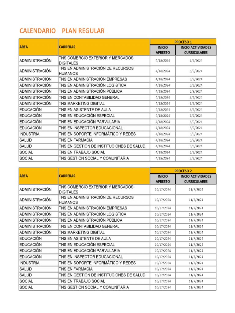 Calendario PR | PDF