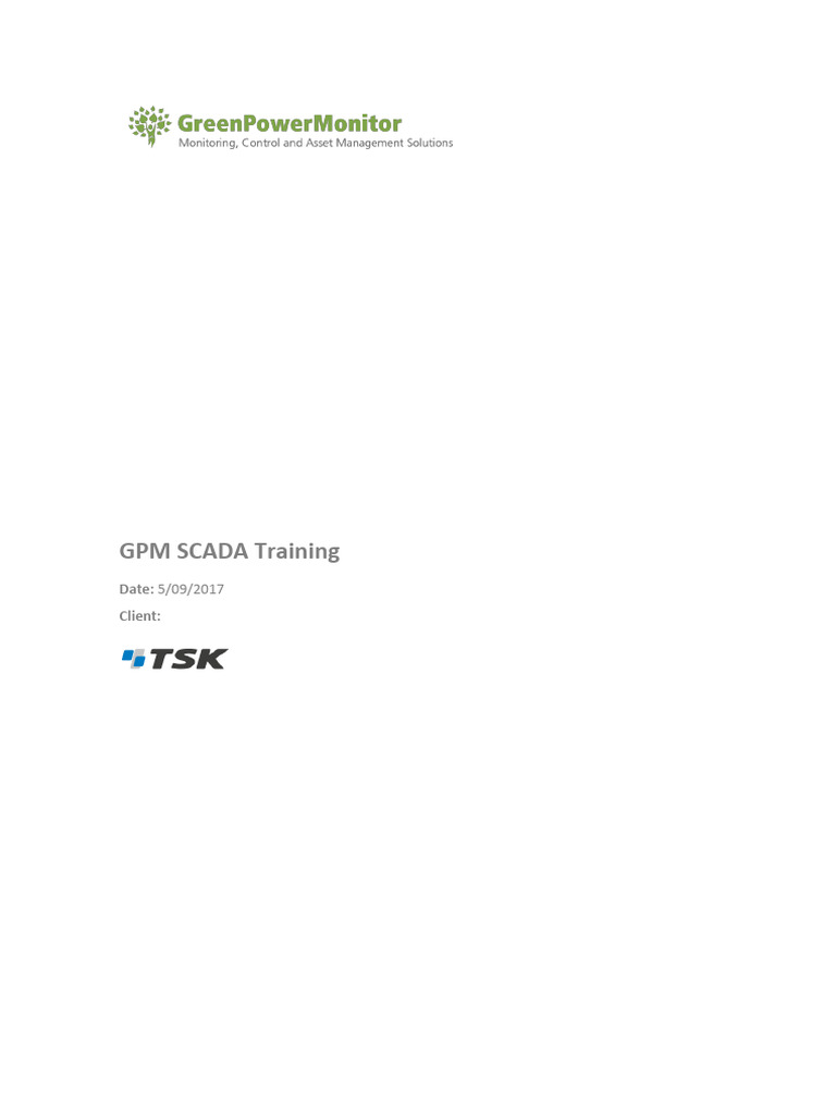 2017 - EN - GPM SCADA Training | PDF | Scada | Photovoltaics