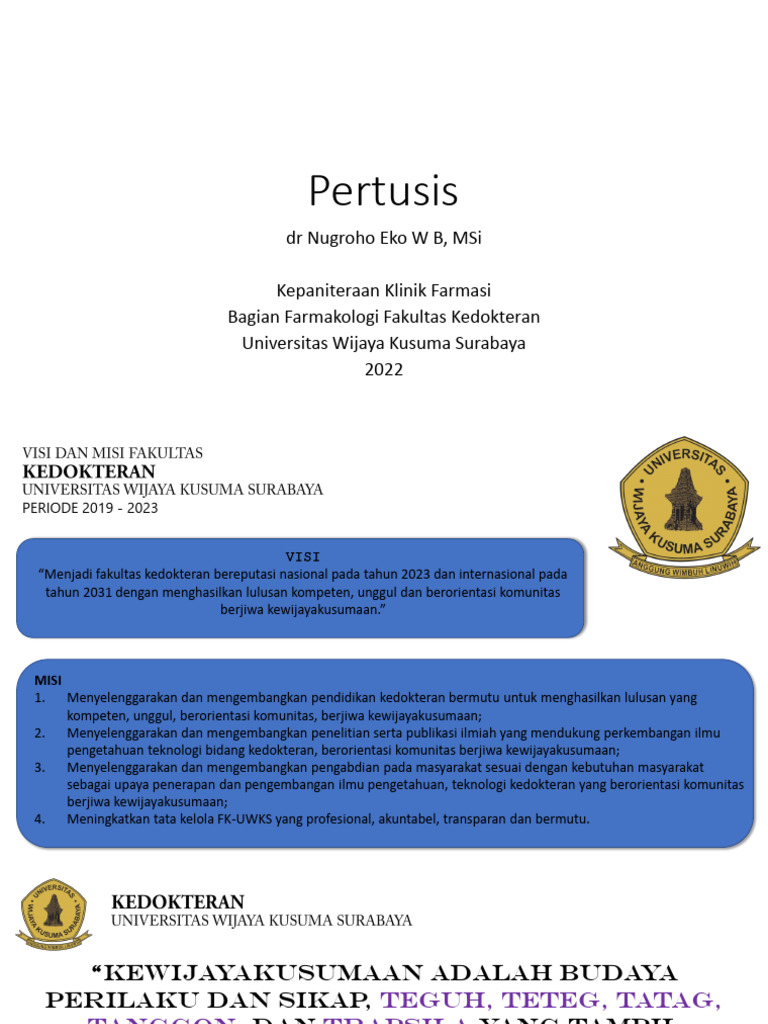 Epidemiologi dan Penanganan Pertusis | PDF | Kesehatan Holistik