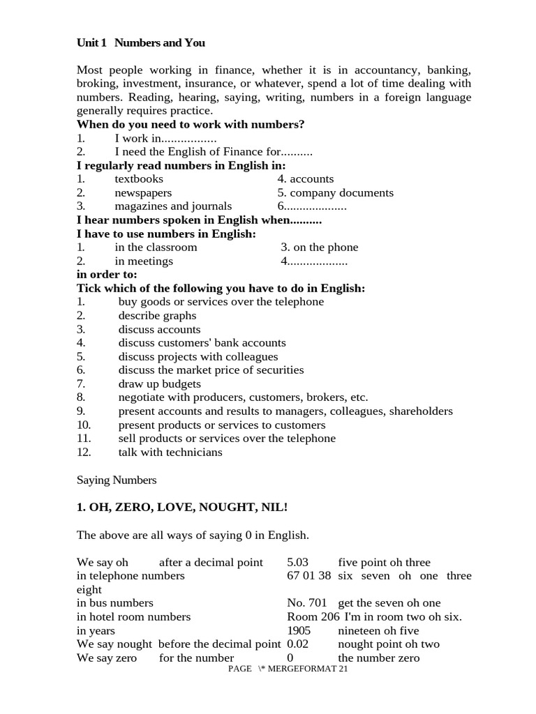 Basic English For Economics and Finance Units 1-6 | PDF | Gross ...