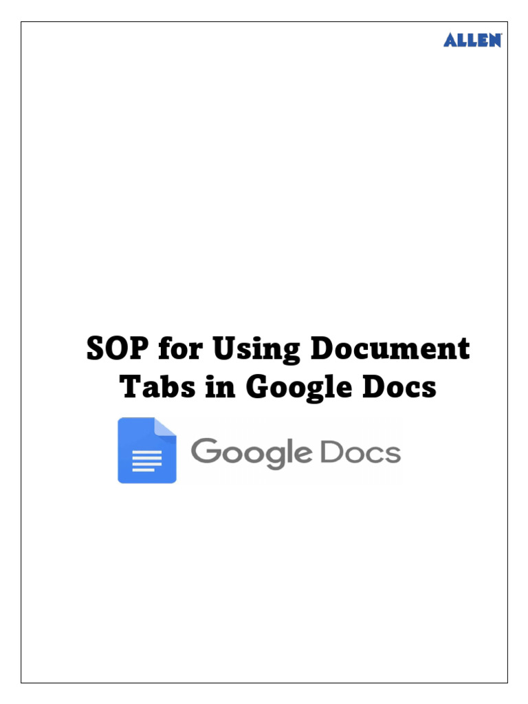 Managing Document Tabs in Google Docs | PDF | Computing | Software