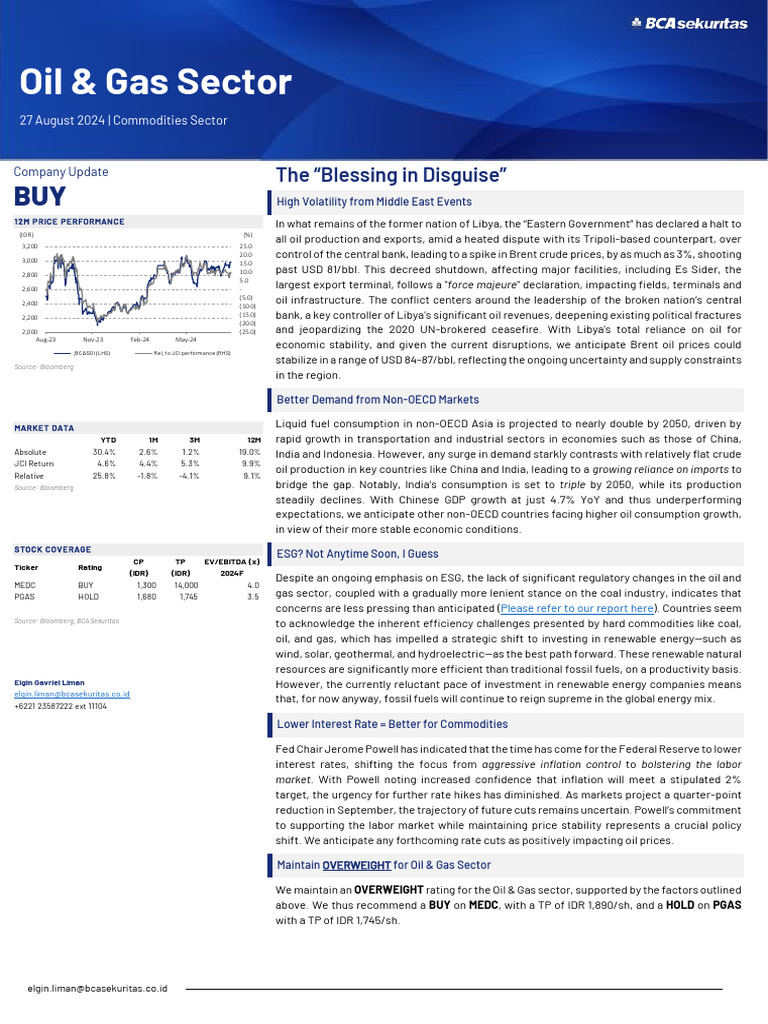 Oil & Gas Sector - The Blessing in Disguise | PDF | Petroleum | Price ...