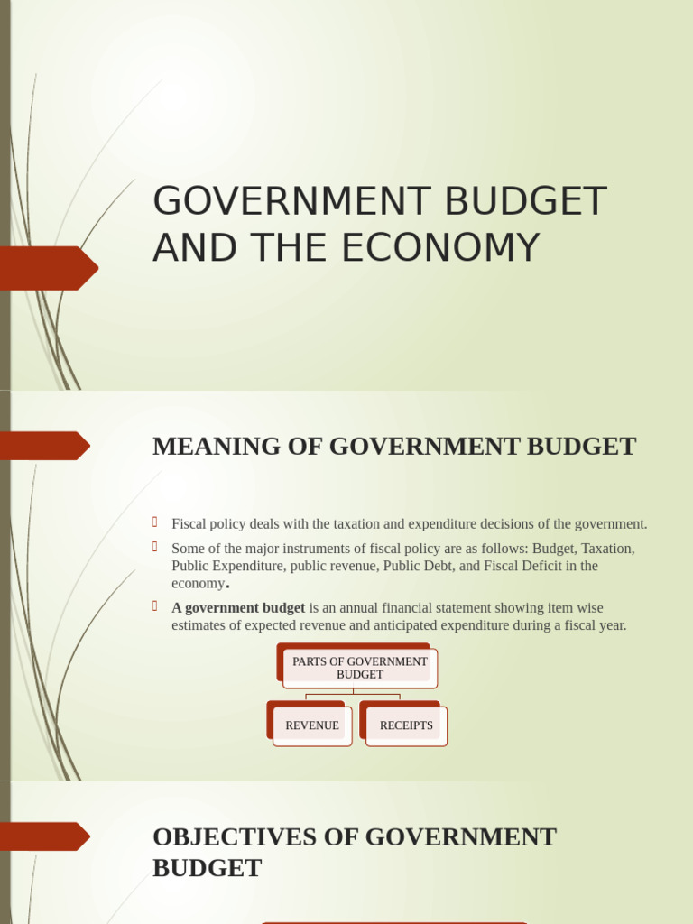 Government Budget and The Economy | PDF | Taxes | Direct Tax