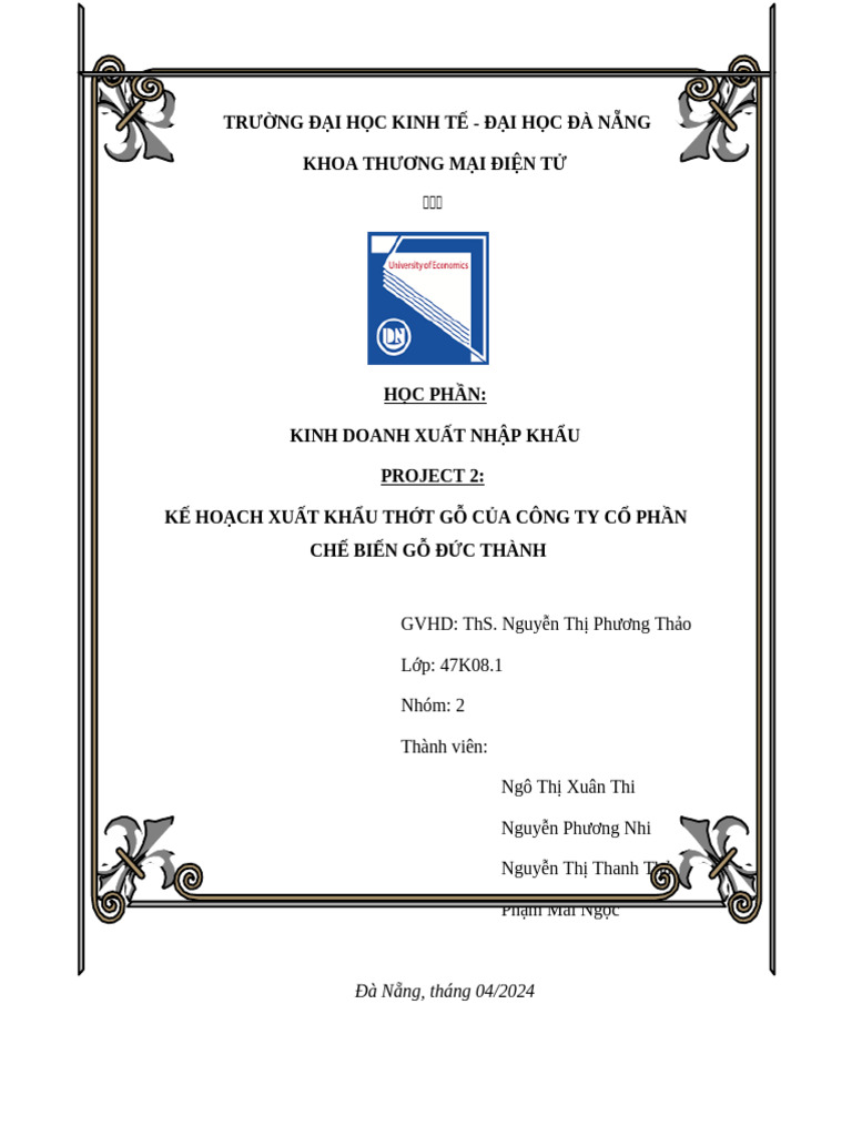 Báo Cáo Project 2 Nhóm 2 | PDF