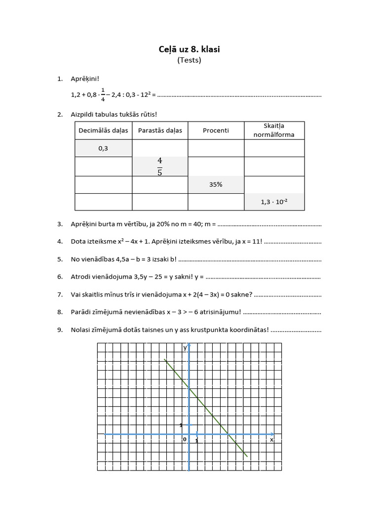 7T12 Cela Uz 8 Klasi | PDF