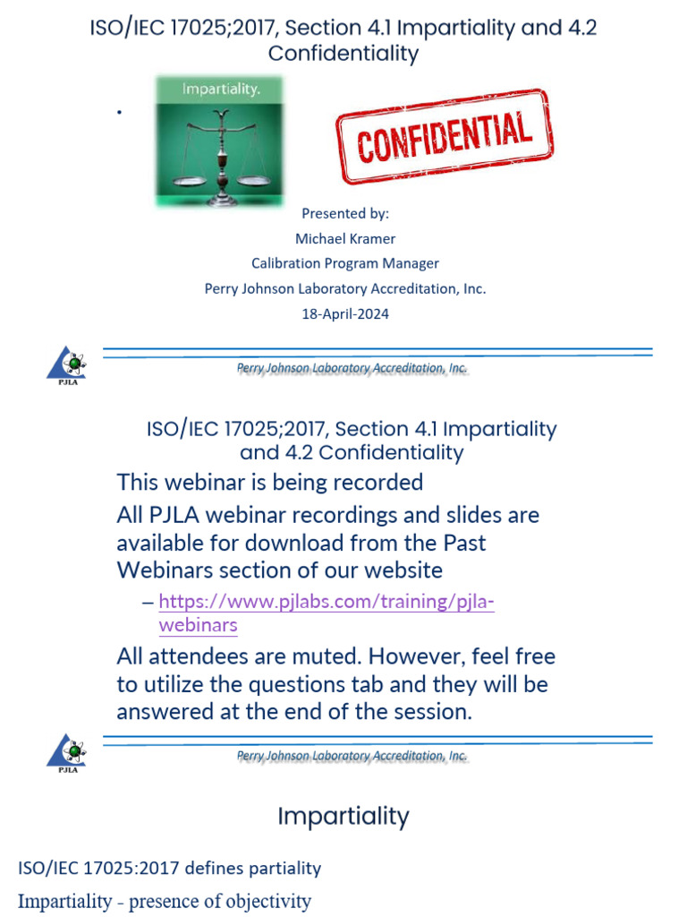 Impartiality and Confidentiality in ISO 17025 | PDF | Risk | Laboratories