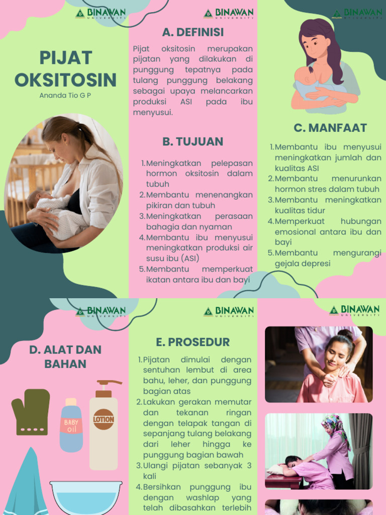 Leaflet Pijat Oksitosin | PDF