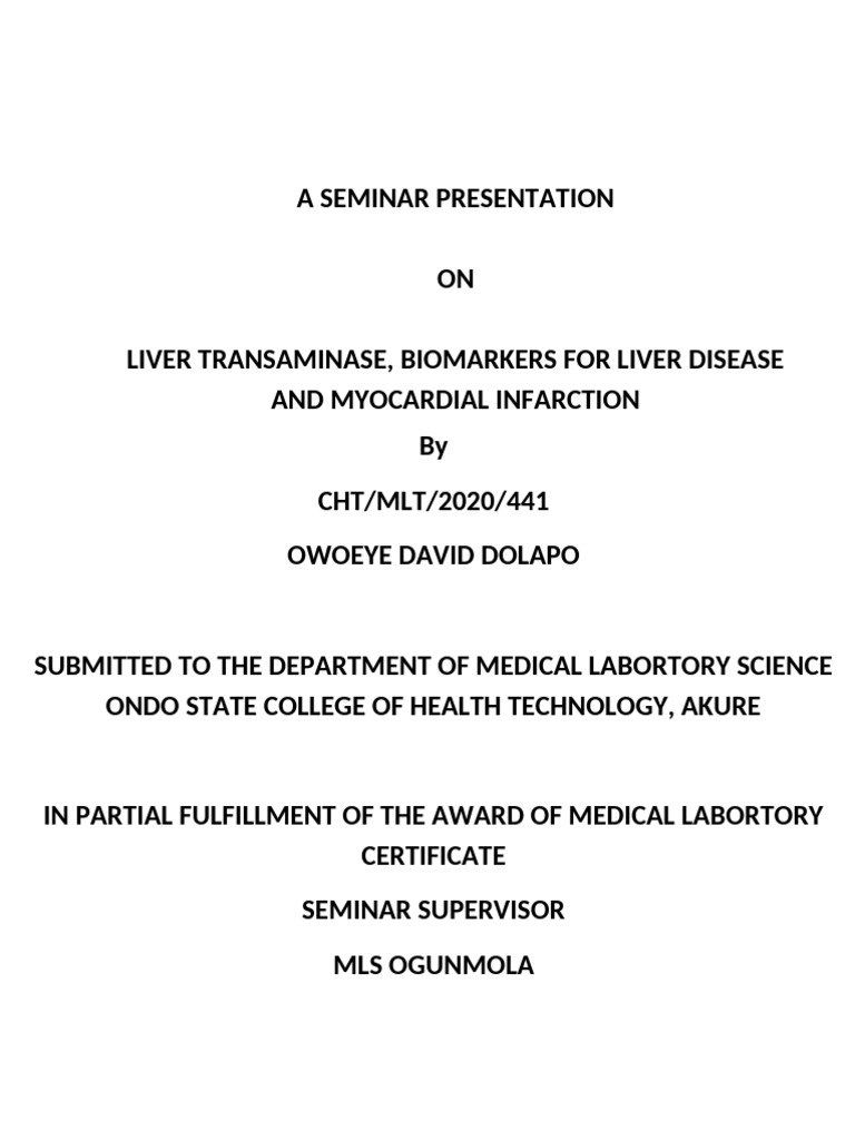Liver transaminases-WPS Office | PDF | Alanine Transaminase ...