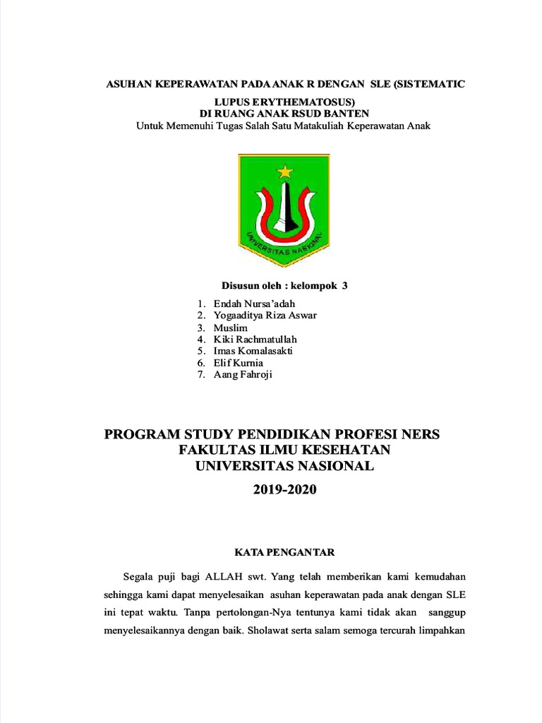 PDF Askep Sle KLP 3 Compress | PDF