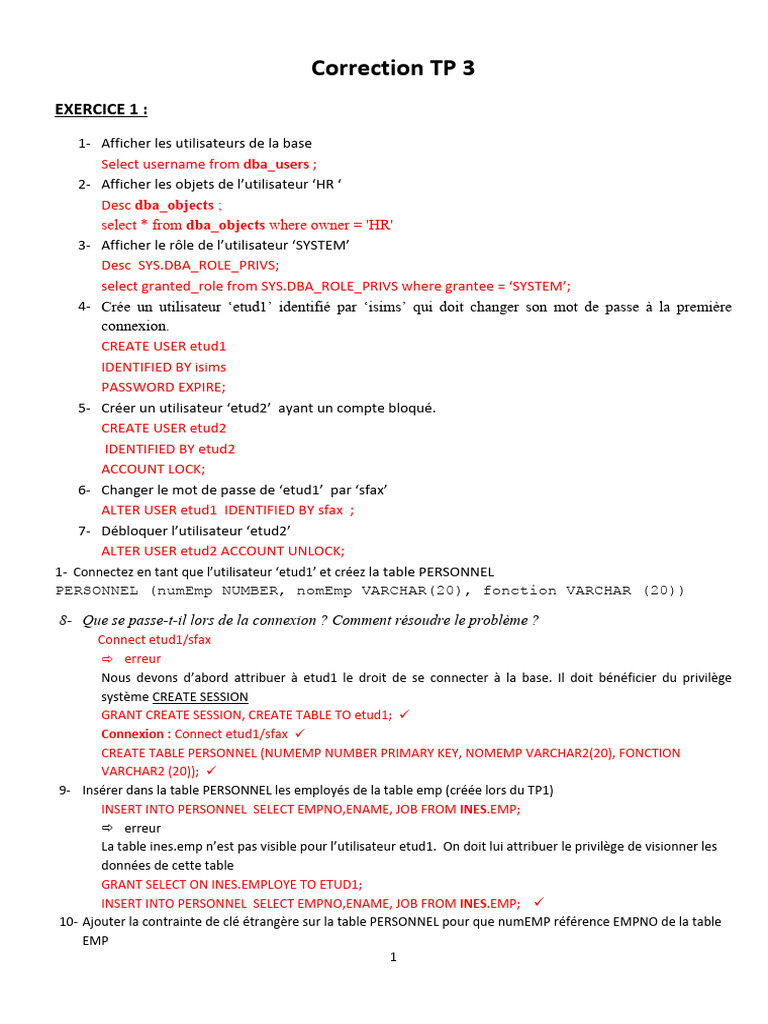 TP Base | PDF | Sciences de l'information | Modèle de données