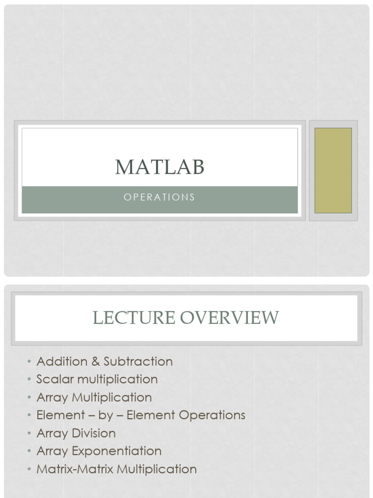 Operations | PDF | Matrix (Mathematics) | Abstract Algebra